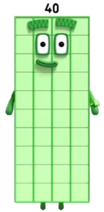 I just realized 42 is just 40 with more factors, blue facial features ...