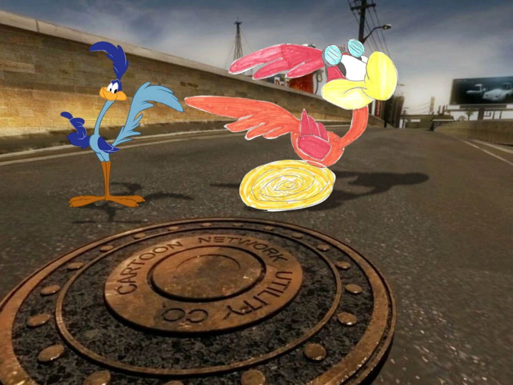 Cartoon Network City - Road Runner And Little Beeper Are On The Road ...