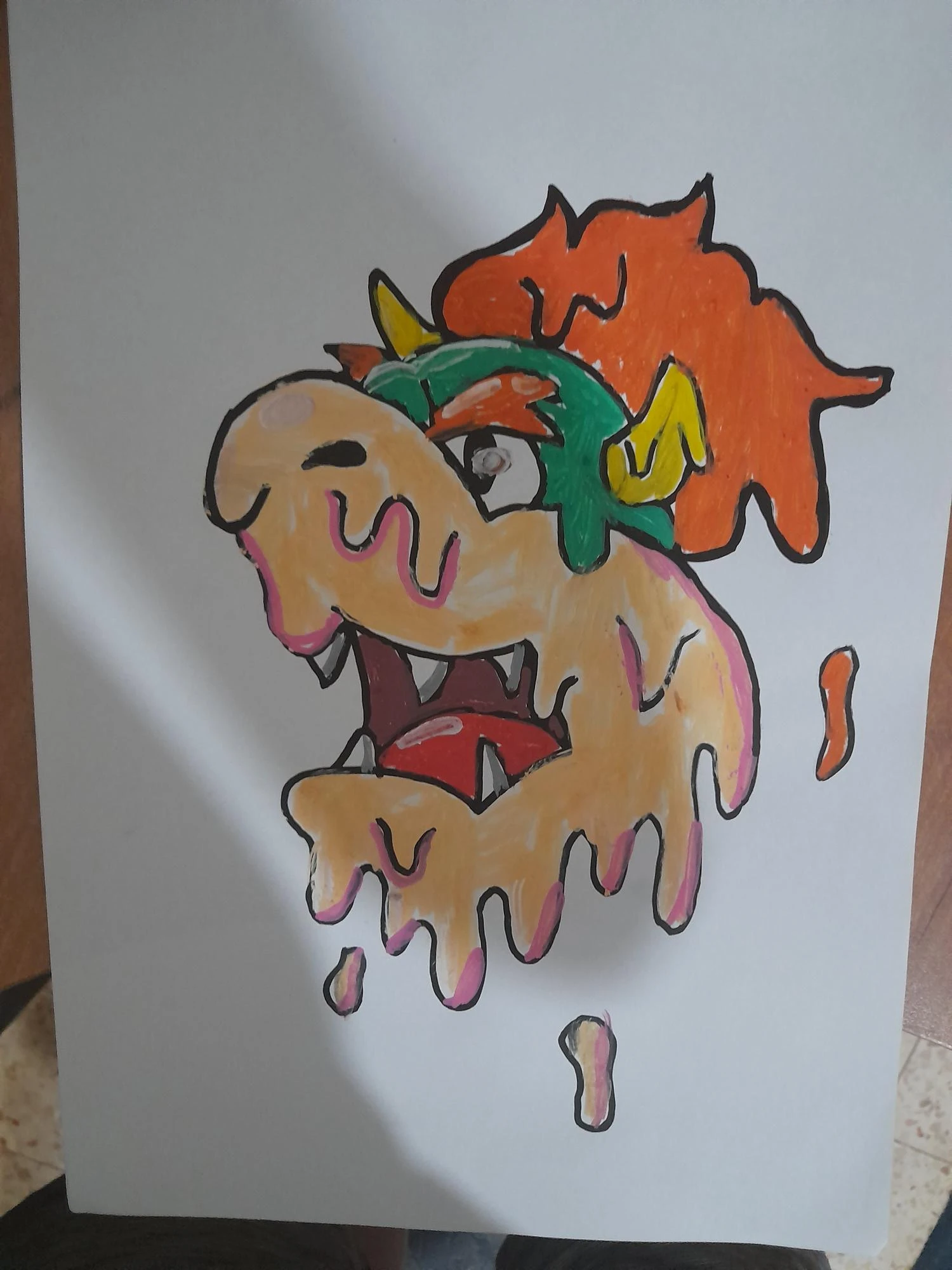 My Posca pen drawing of Bowser (drip effect) | Fandom