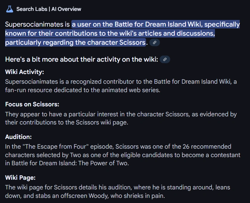 why did this turn into a summary of Scissors in tpot | Fandom