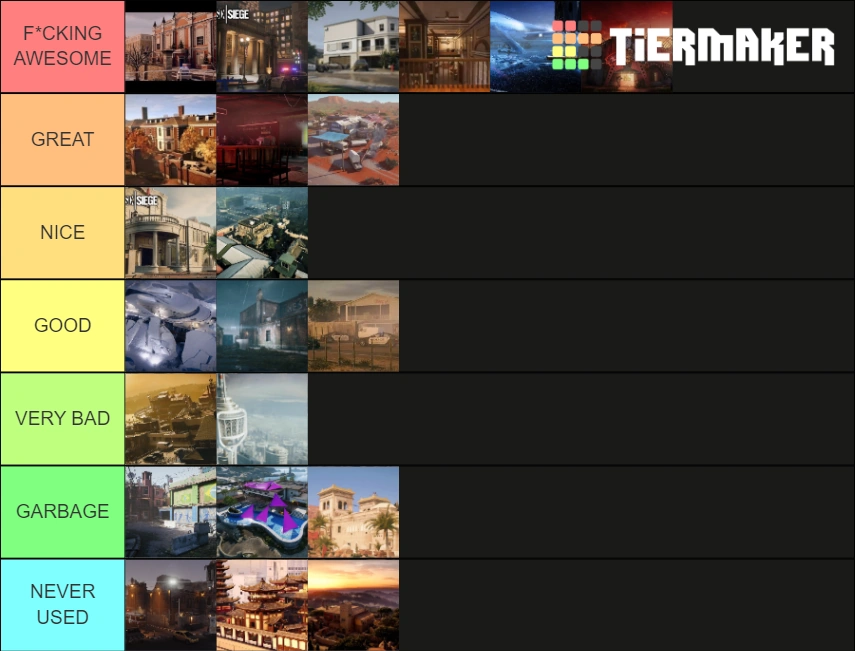 R6S MAP TIER LIST | Fandom