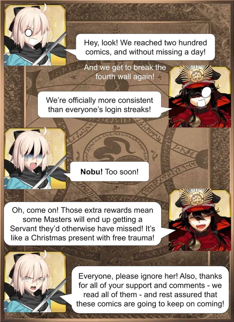 FGO Login Streak and Comic | Fandom