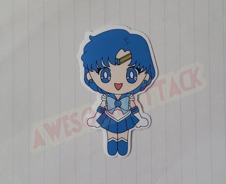 Chibi sailor mercury sticker | Fandom