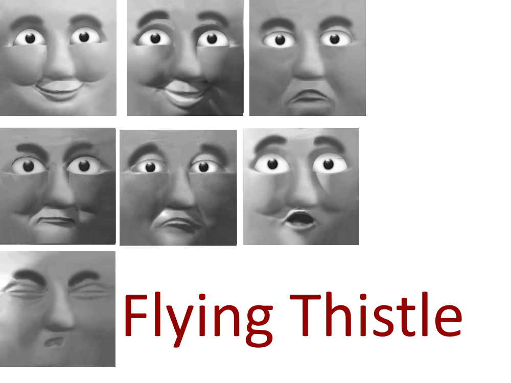 Trainz-styled Flying Thistle faces | Fandom