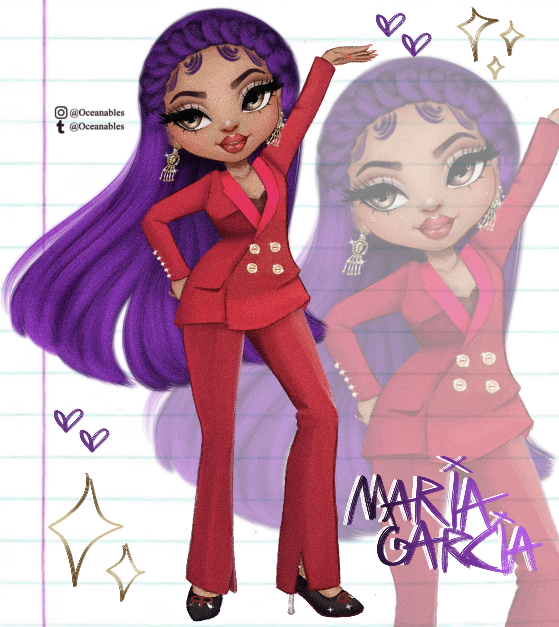 I finally made be art! It’s Maria Garcia!!, this the my first ever ...
