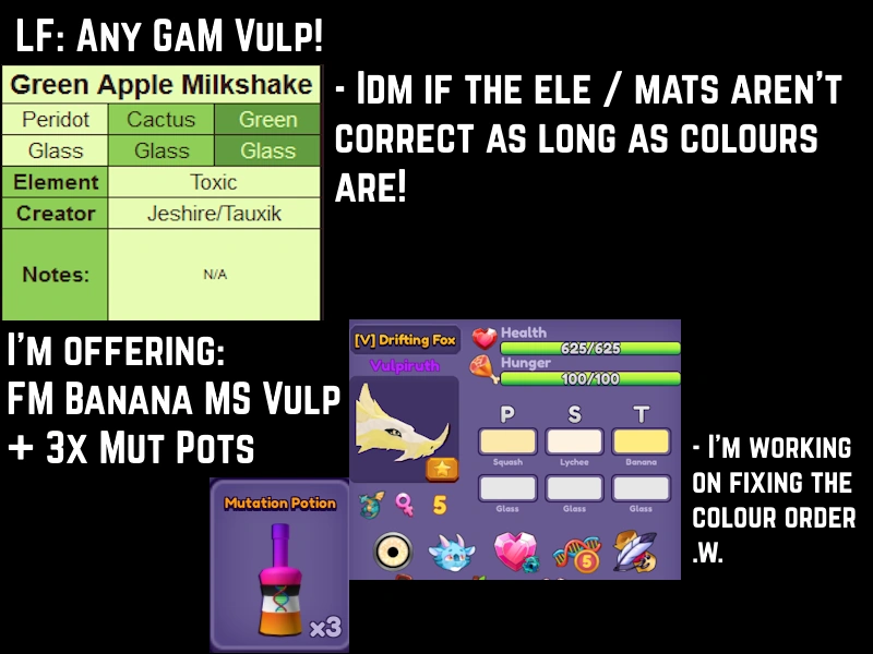 LF: Any GaM Vulp | Fandom