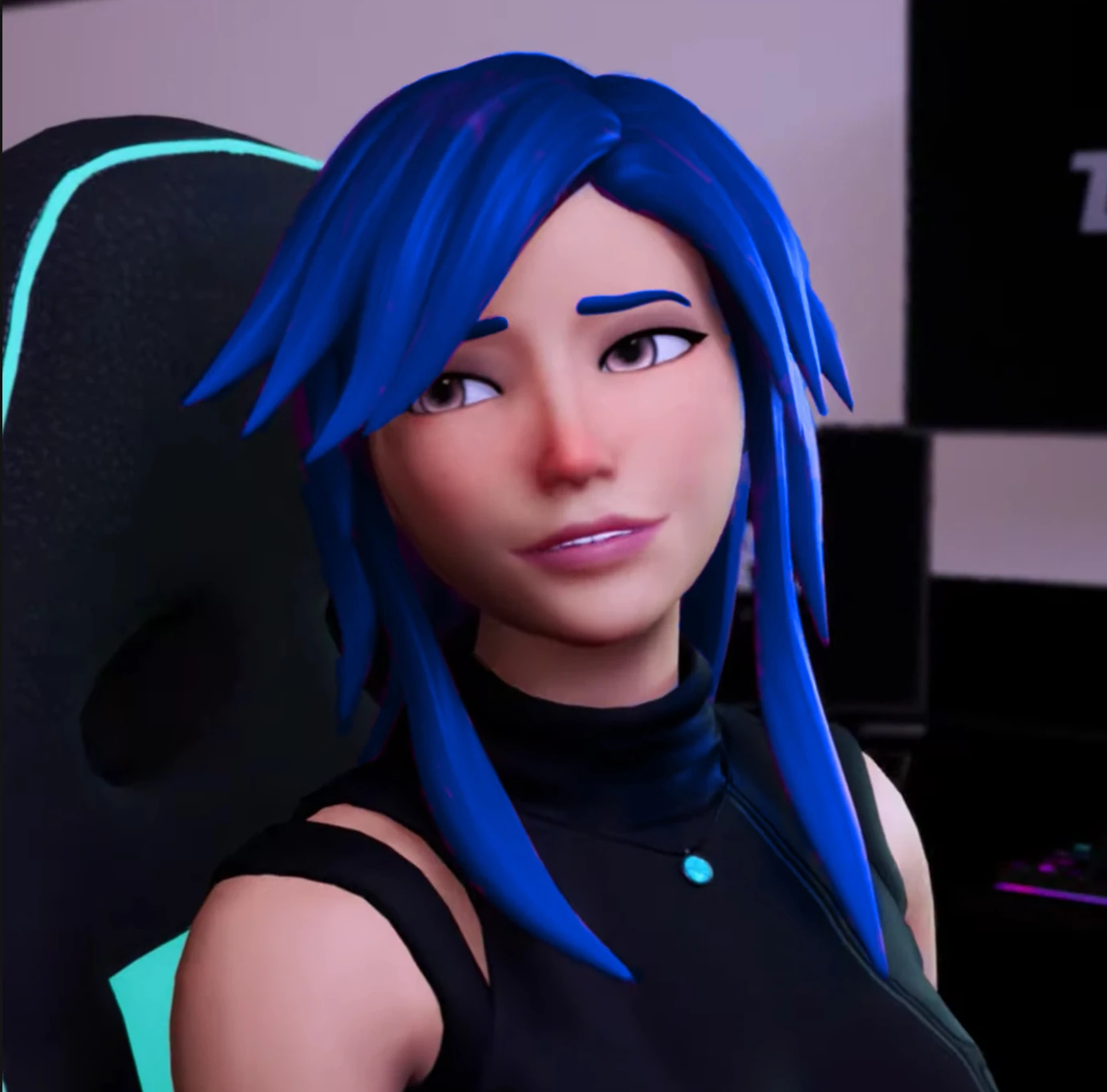 Lucinia with blue hair | Fandom