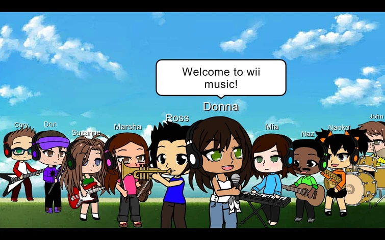 My opinions on all the wii music miis (Plus a gacha picture of them too ...