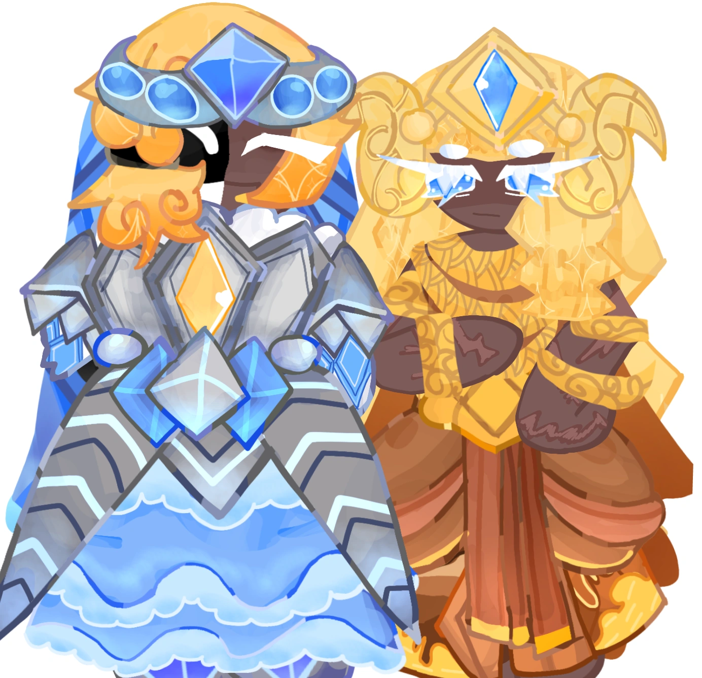 Hey guys:), here is my twin's oc doodle. It about their clothes change ...