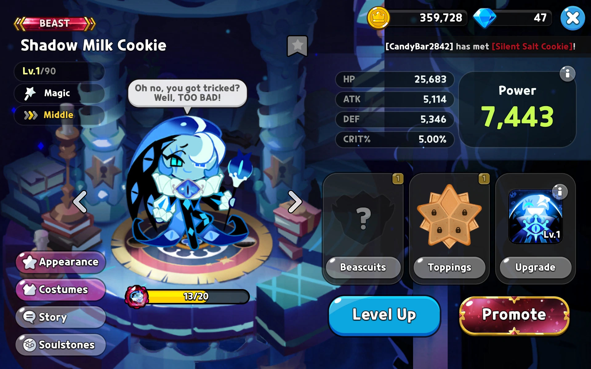 Got shadow Milk Cookie on my main account now | Fandom