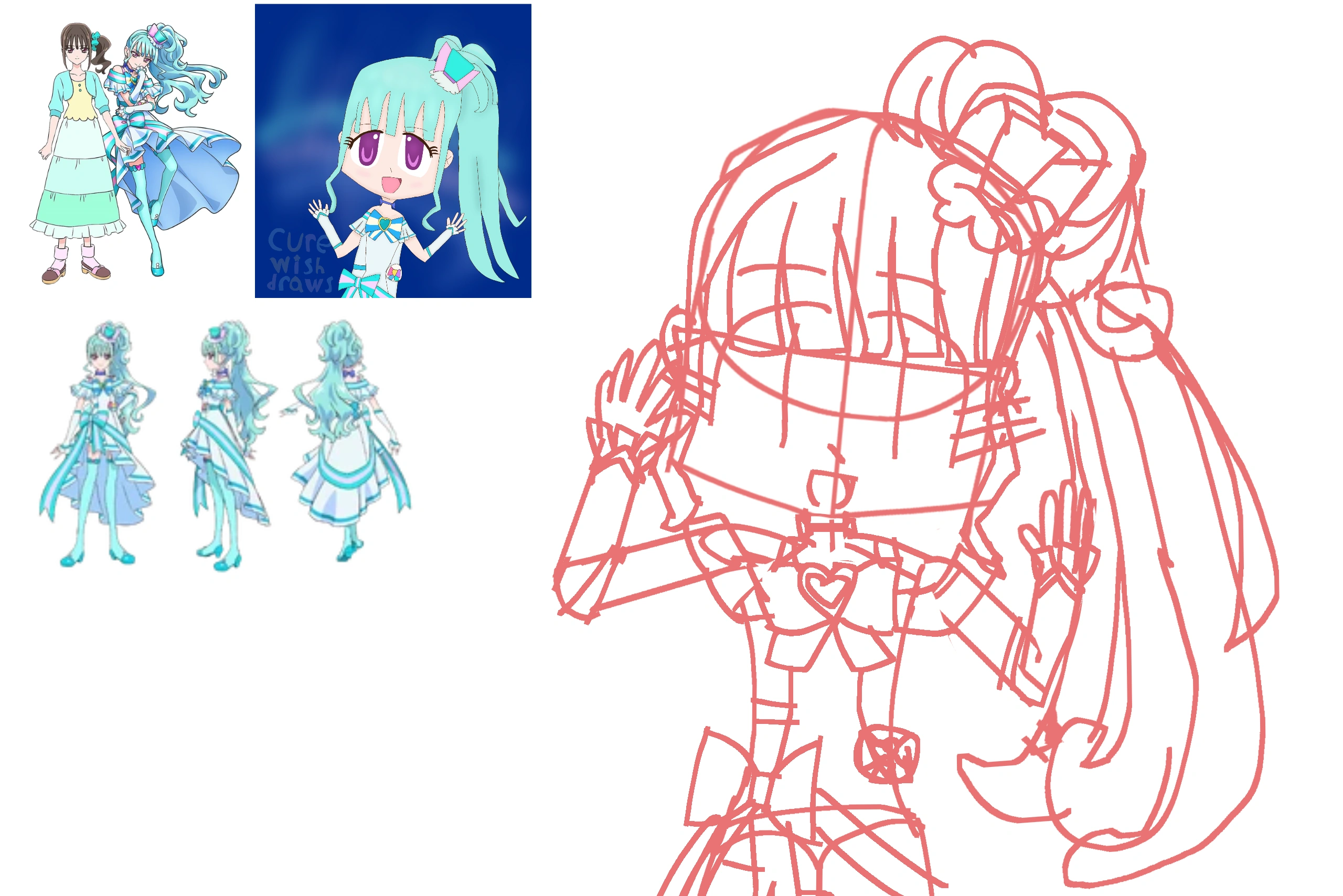 Sketch of cure lillian but one year later! | Fandom