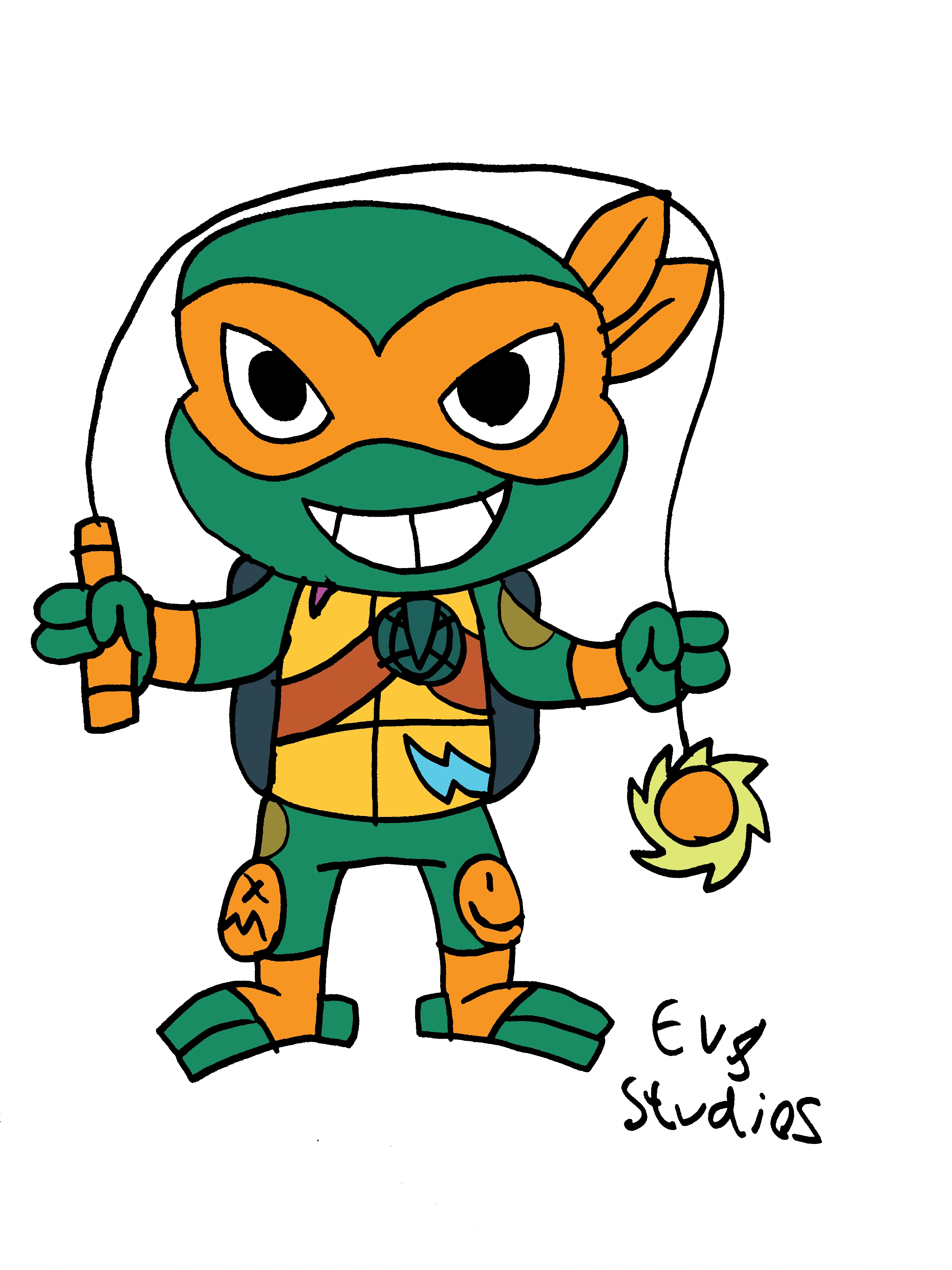 My drawing of Michelangelo | Fandom