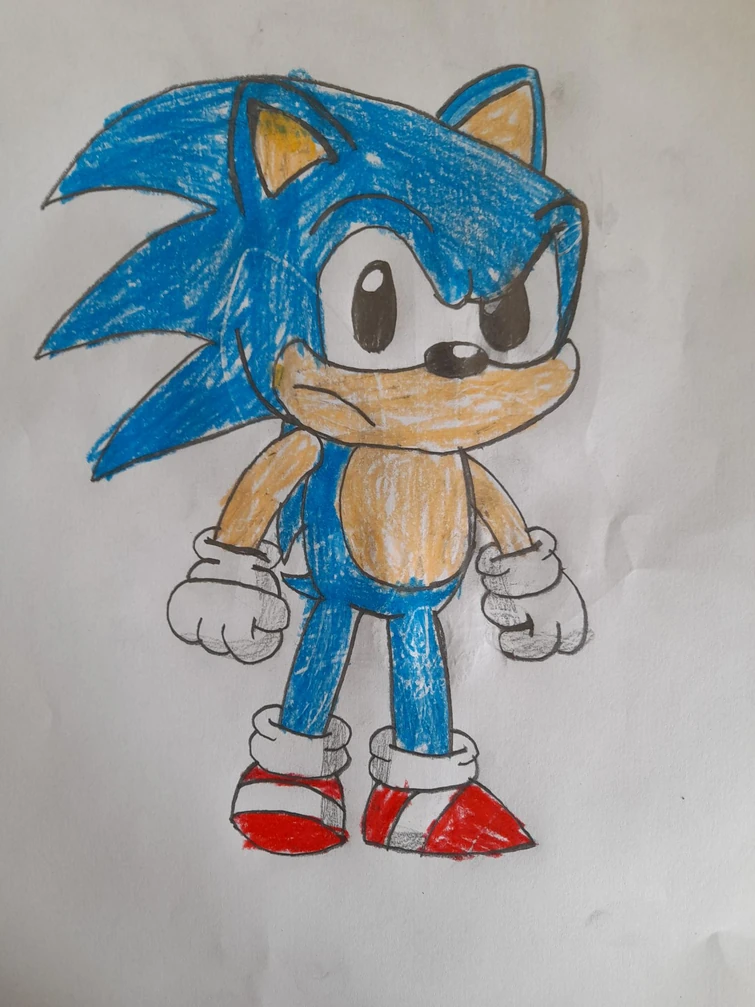 My drawing of Classic Sonic | Fandom