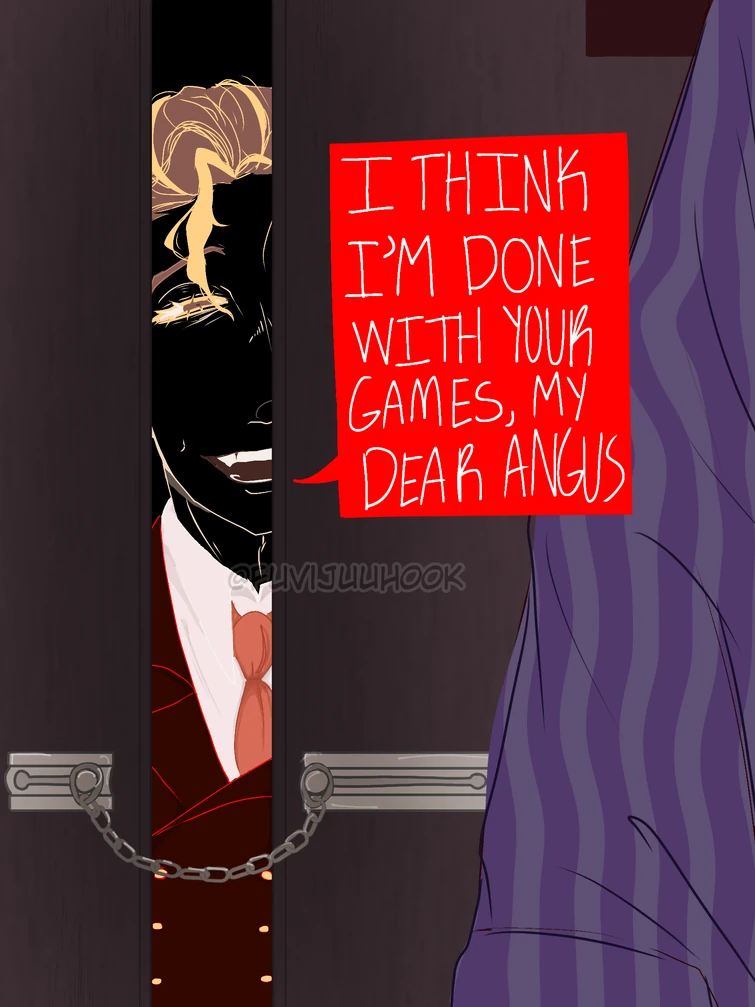 silly oc at angus’ door | Fandom