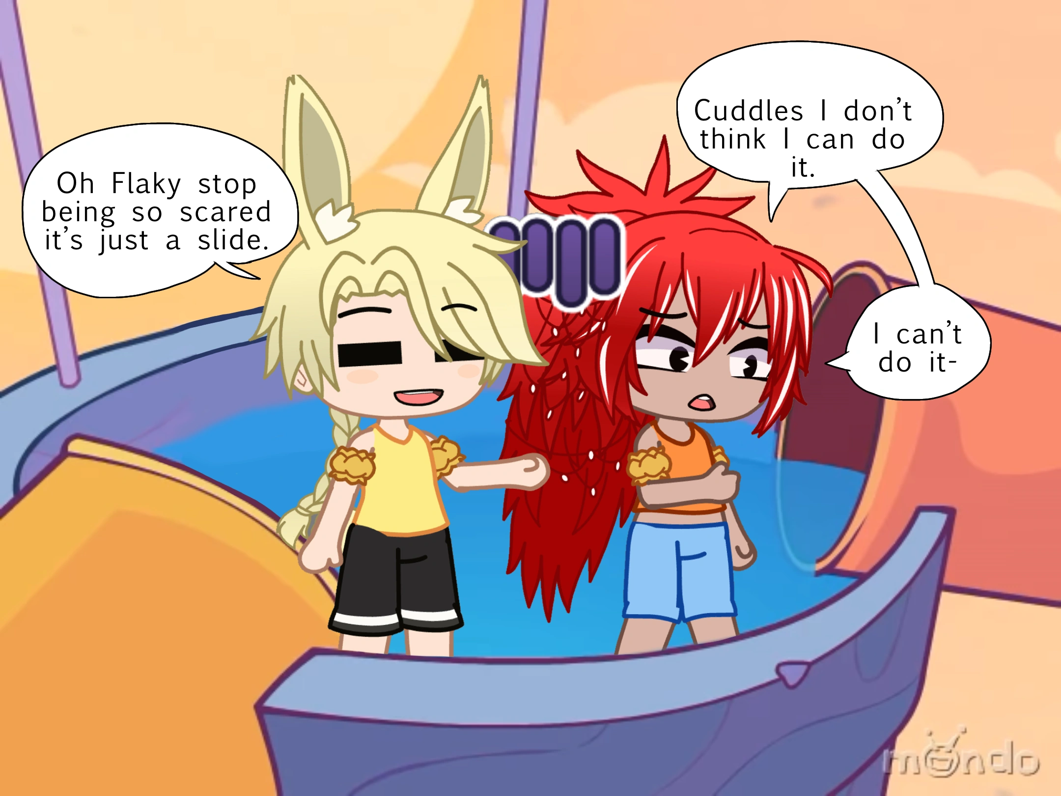 Scene recreation from Let it slide | Fandom