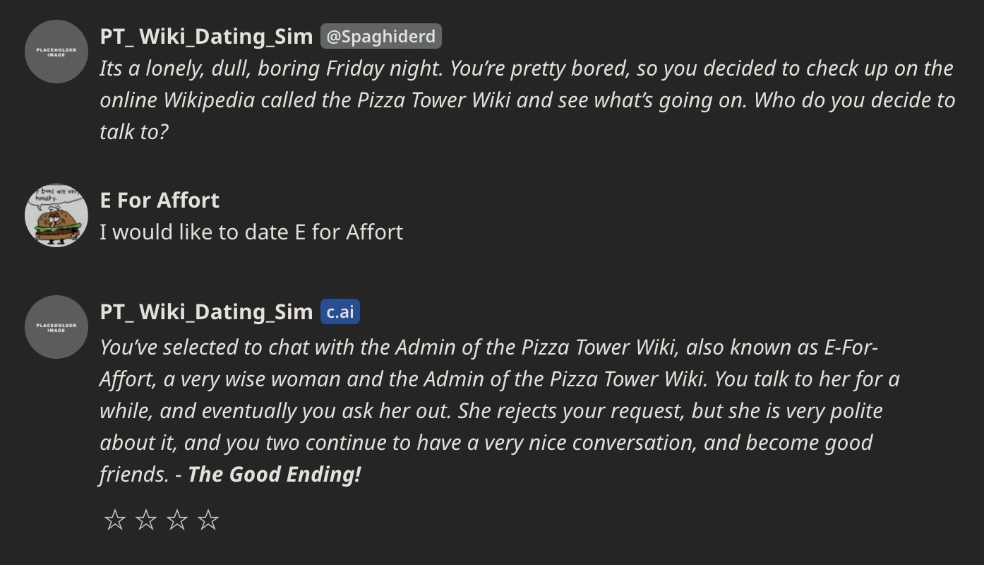 the bot got me completely incorrect | Fandom