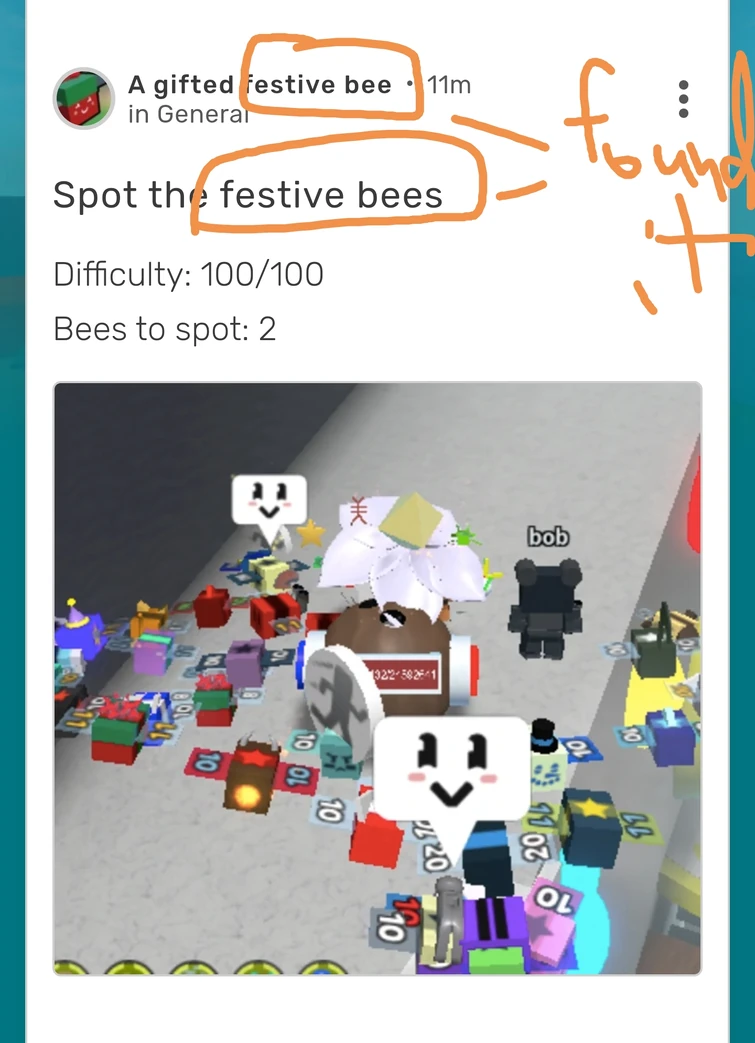 Spot the festive bees | Fandom