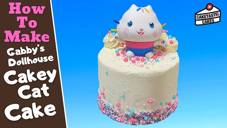 Gabby's Dollhouse Cake Tutorial - Cakey Cat Cake Decorating Video - How To Make by Caketastic ...
