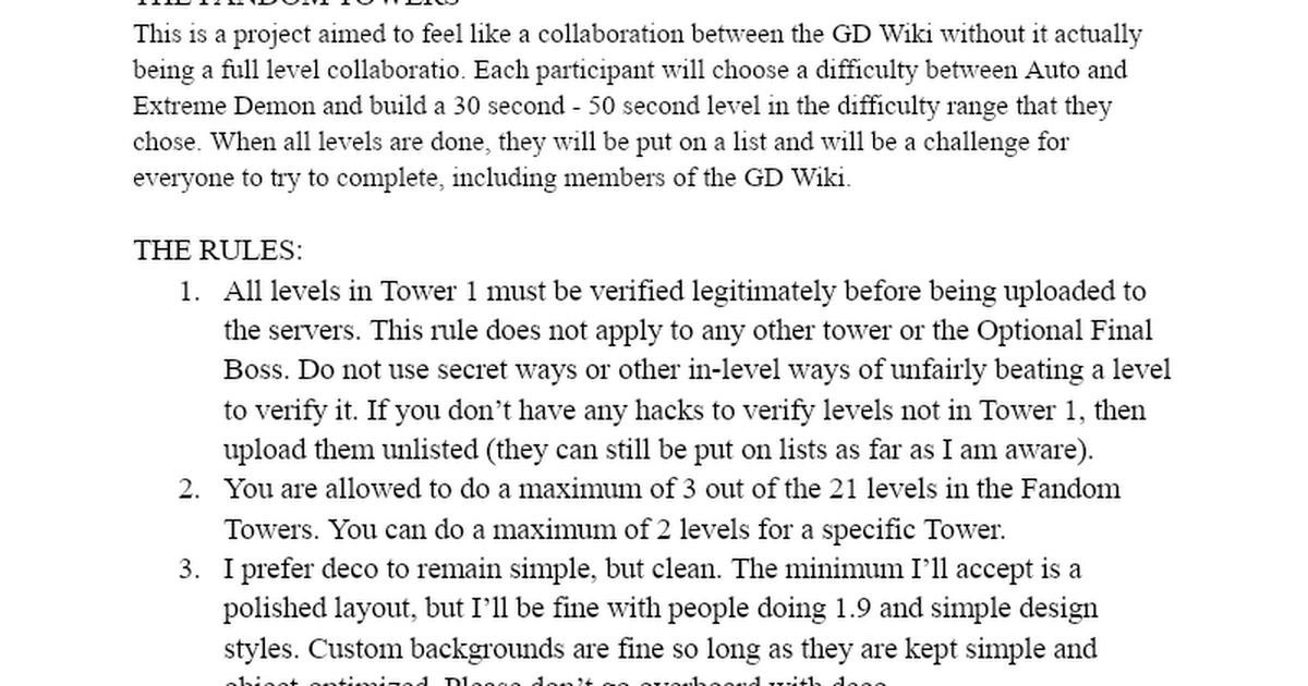 Fandom Towers Post 2 | Fandom