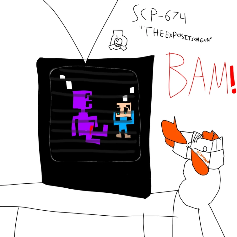 Scp-674 "the exposition gun" discussion. | what video character would ...