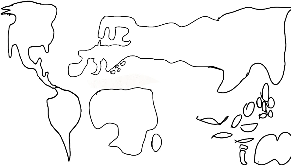 I made the world map from memory | Fandom