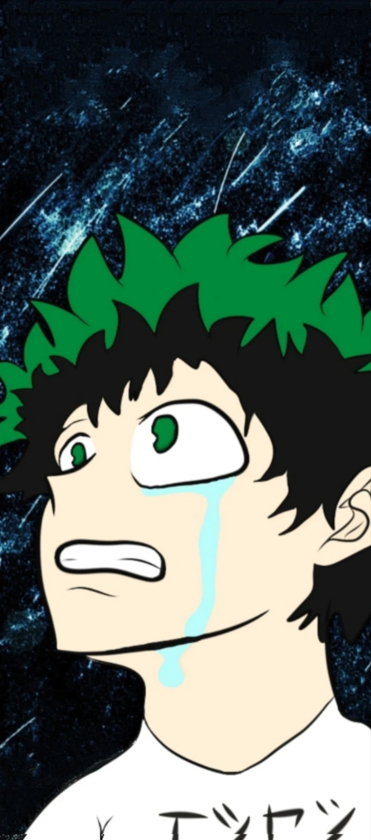 Deku crying because of beauty (fan art) | Fandom