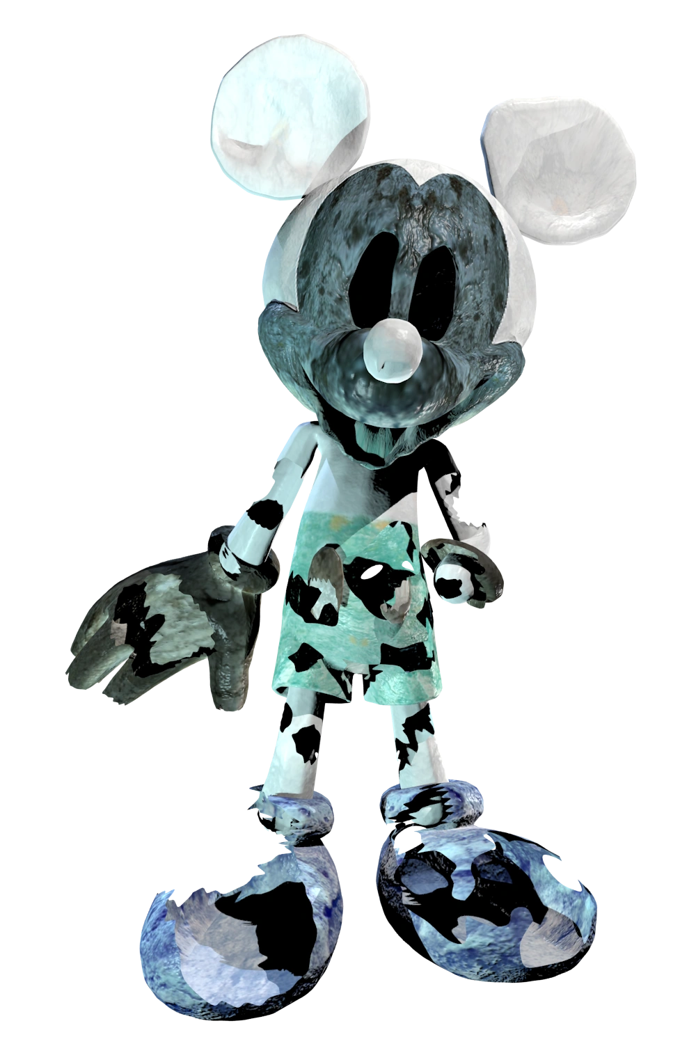Withered Spirit Photo-Negative Mickey | Abandoned: Discovery Island ...