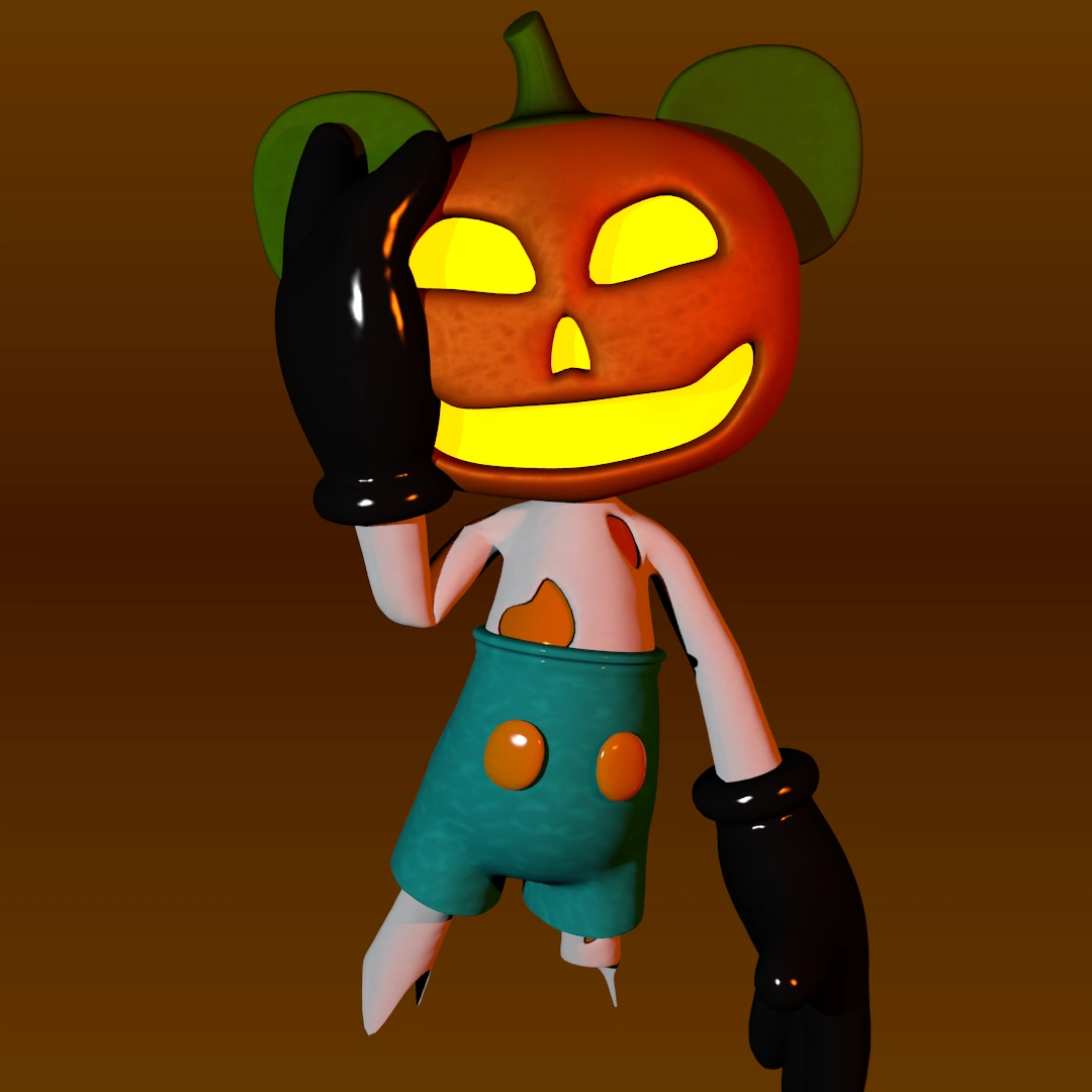 Pumpkin Ink-Blot Photo-Negative Mickey. | Abandoned: Discovery Island ...