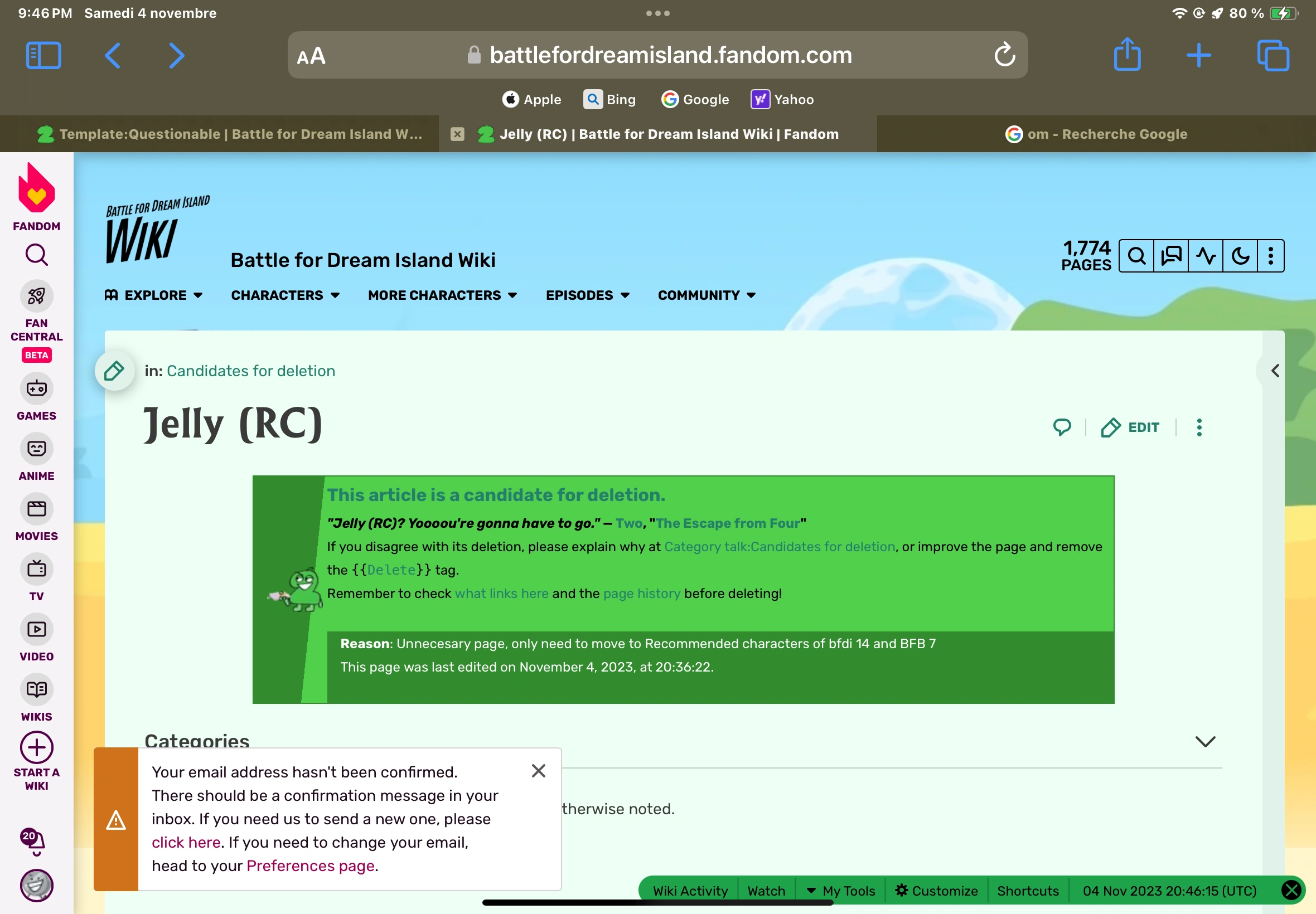 Your page or article is going to delete | Fandom