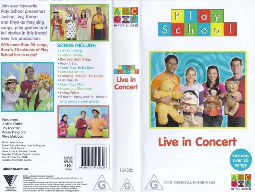 Play School: Live in Concert/Home Video | ABC DVD Wiki | Fandom