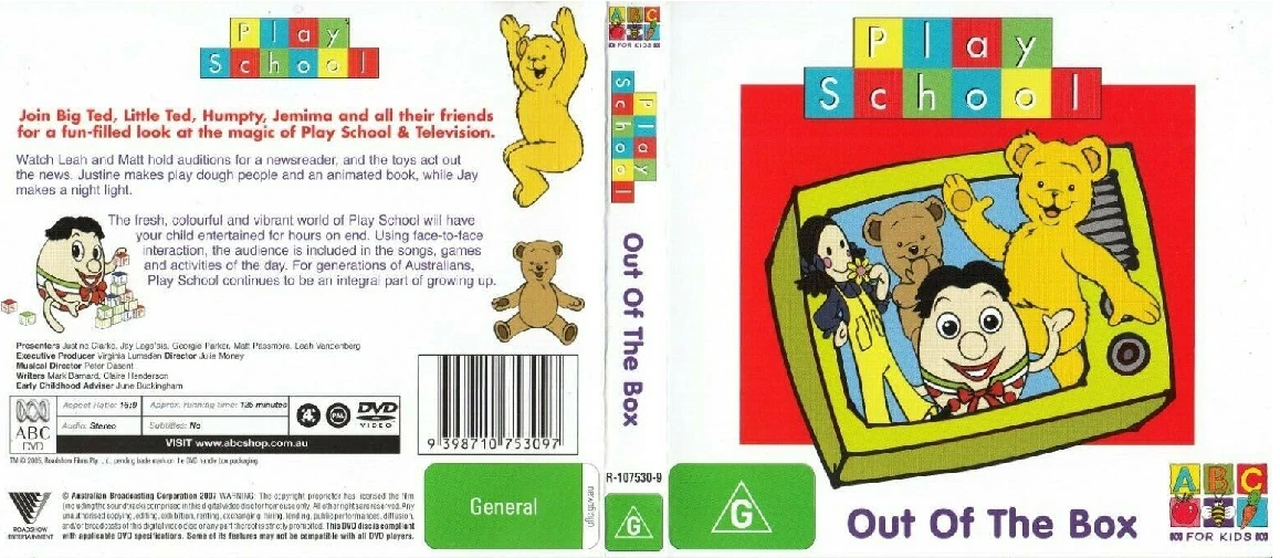 Play School: Out of the Box/Home Video | ABC DVD Wiki | Fandom