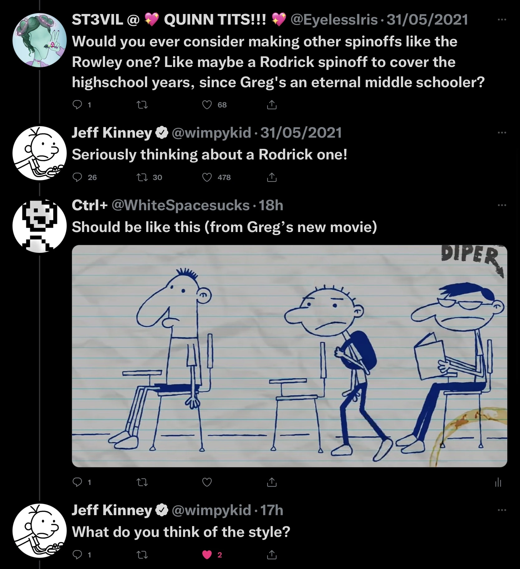 Rodrick book artsyle? | Fandom