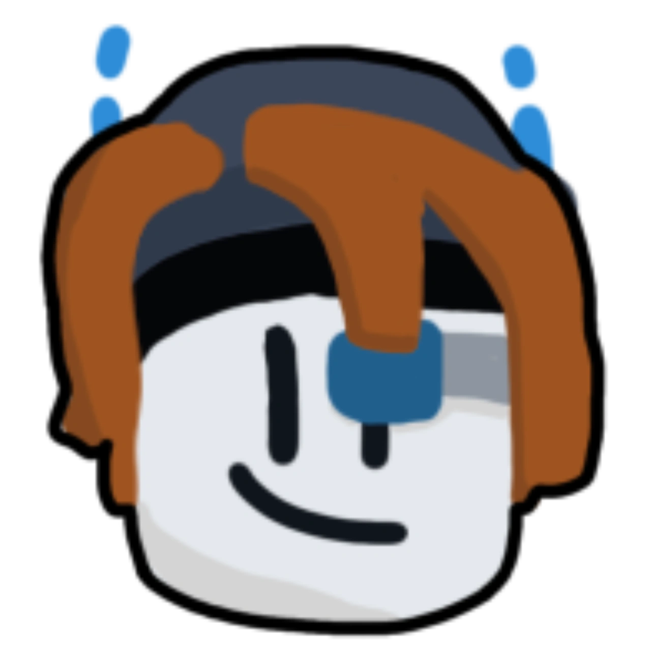 I redrew my icon/characters head thingy and now it just looks like he ...