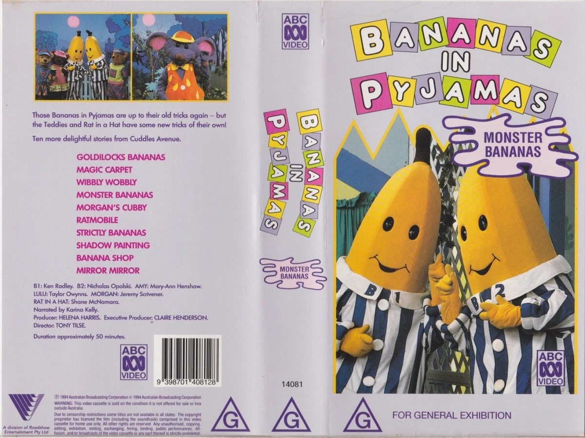 Bananas In Pajamas Vhs Ebay