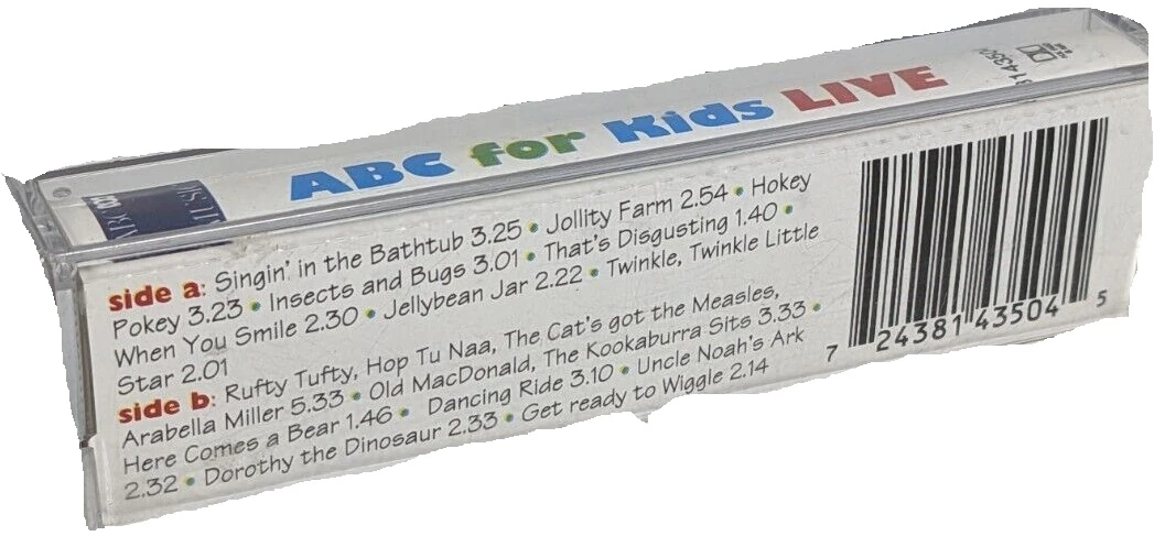 ABC For Kids Live (Cassette) | ABC For Kids Wiki | Fandom