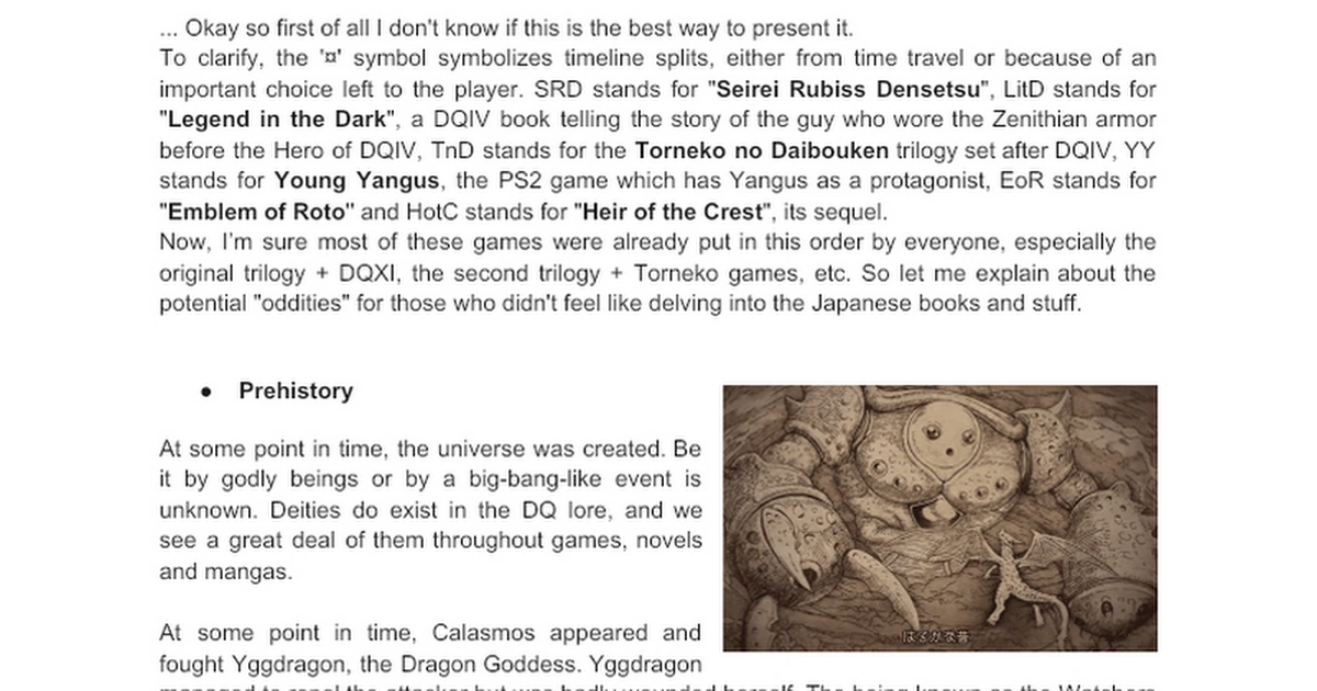 Dragon Quest Timeline theory | Fandom