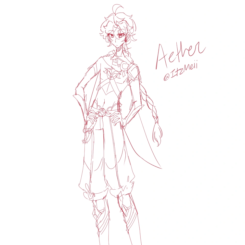 aether sketch because i dont draw guys often | Fandom