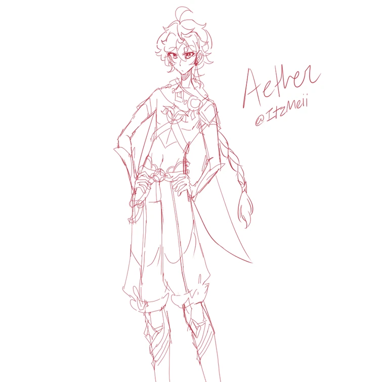 aether sketch because i dont draw guys often | Fandom