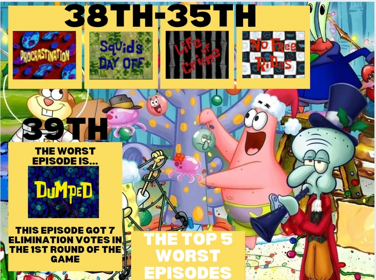 The SpongeBob Best Season 2 Episode Elimination Game Final Results | Fandom