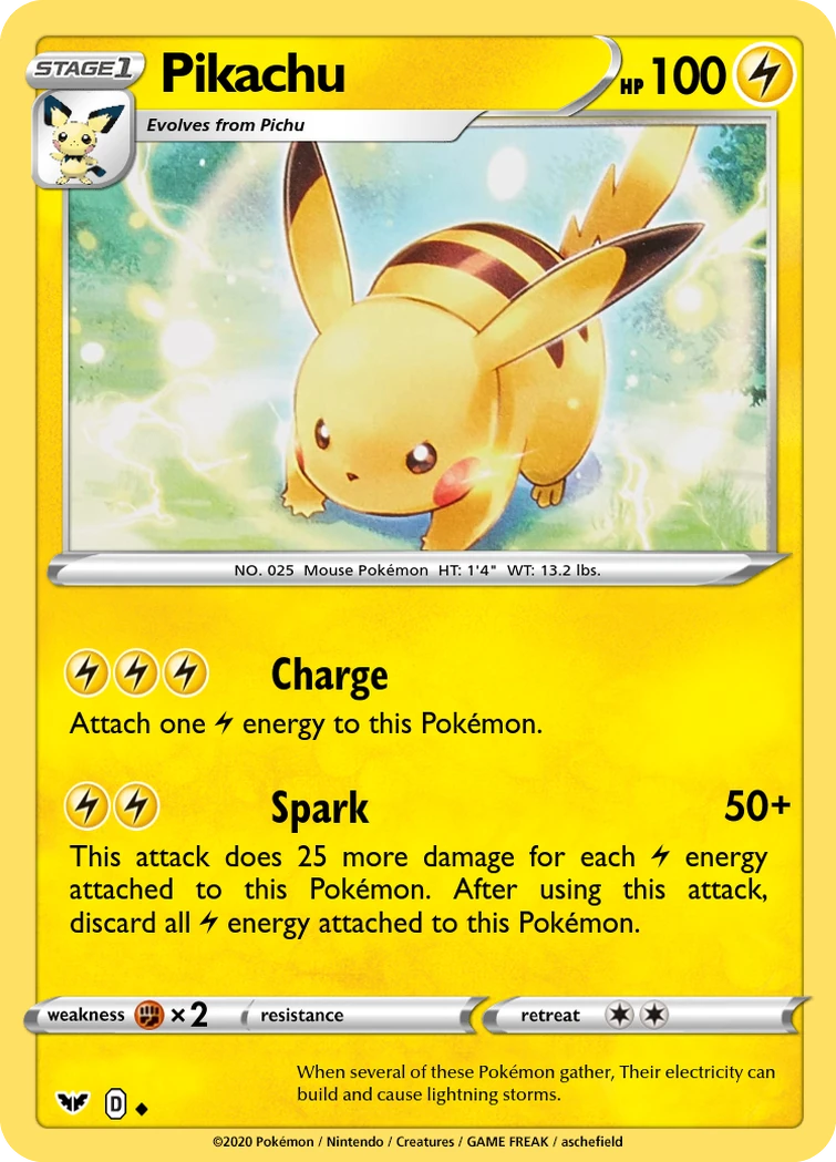 I made my own version of a Pikachu card. | Fandom