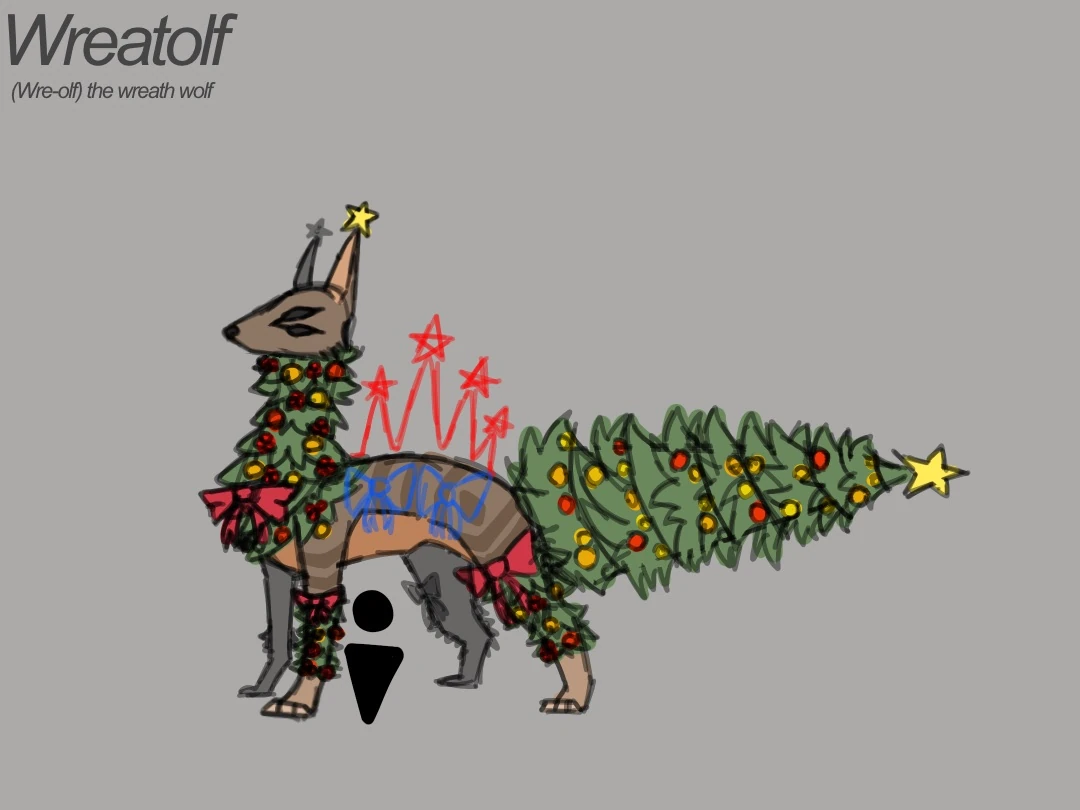 Christmas creature concept Wreatolf | Fandom