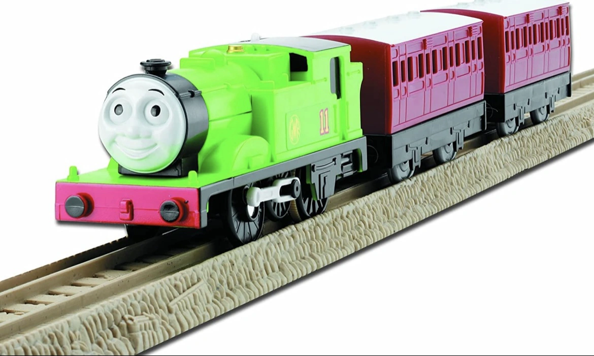 When learning that the TrackMaster Oliver was a UK exclusive. | Fandom