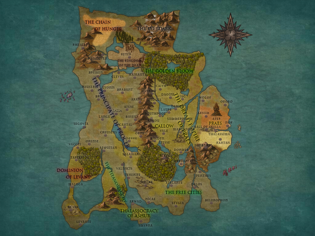 Interactive map of Calernia | Abridged Guide to Evil Wikia | Fandom