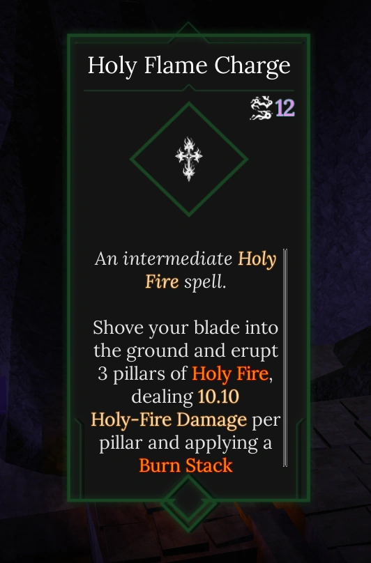 Holy Flame Charge | Absolvement Wiki | Fandom