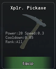 Xplr. Pickaxe | Abyss Miner Wiki | Fandom