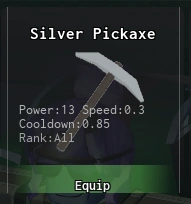 Silver Pickaxe | Abyss Miner Wiki | Fandom