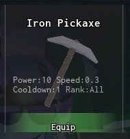 Iron Pickaxe | Abyss Miner Wiki | Fandom