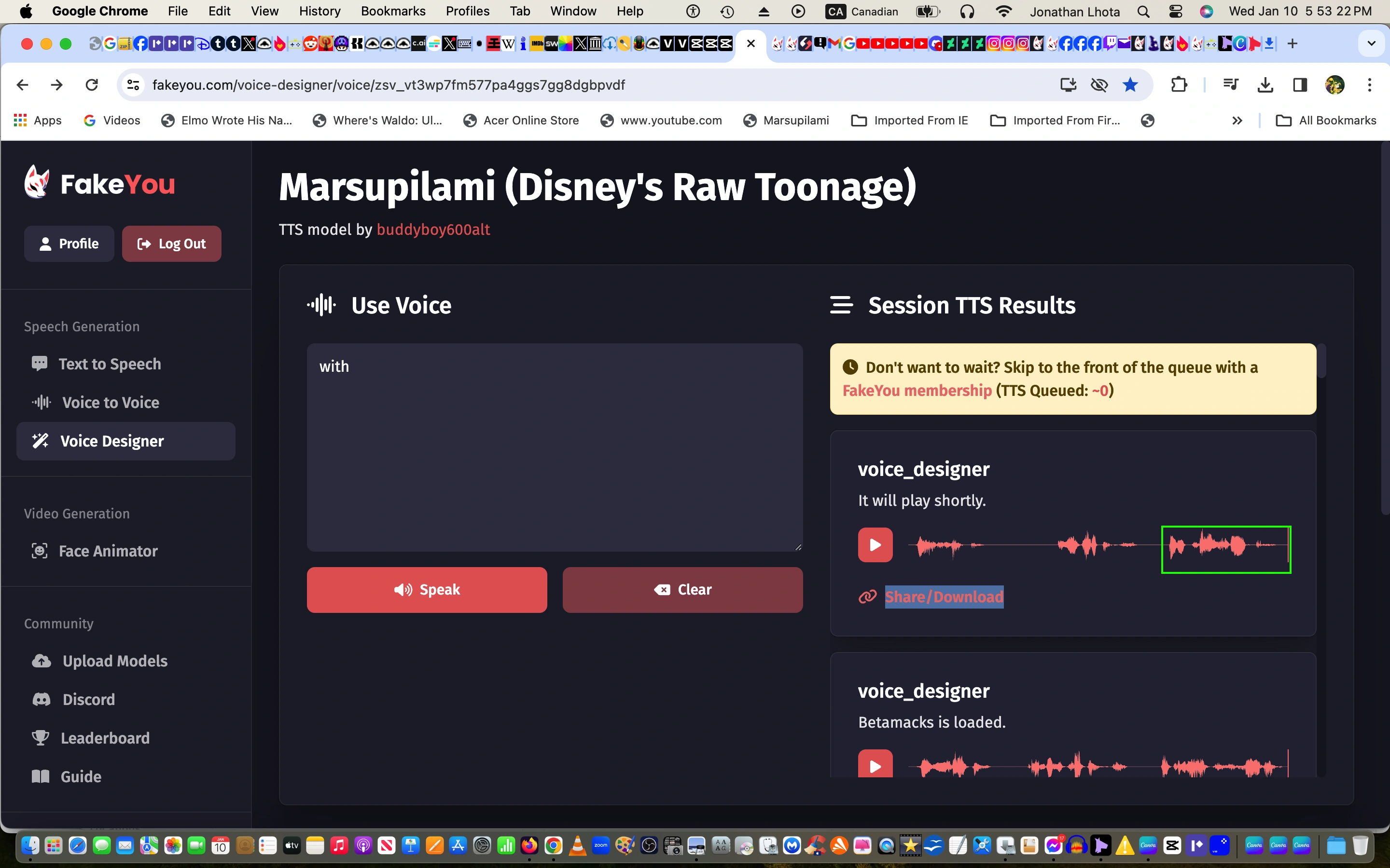 I am working on Voice Designing via FakeYou. | Fandom