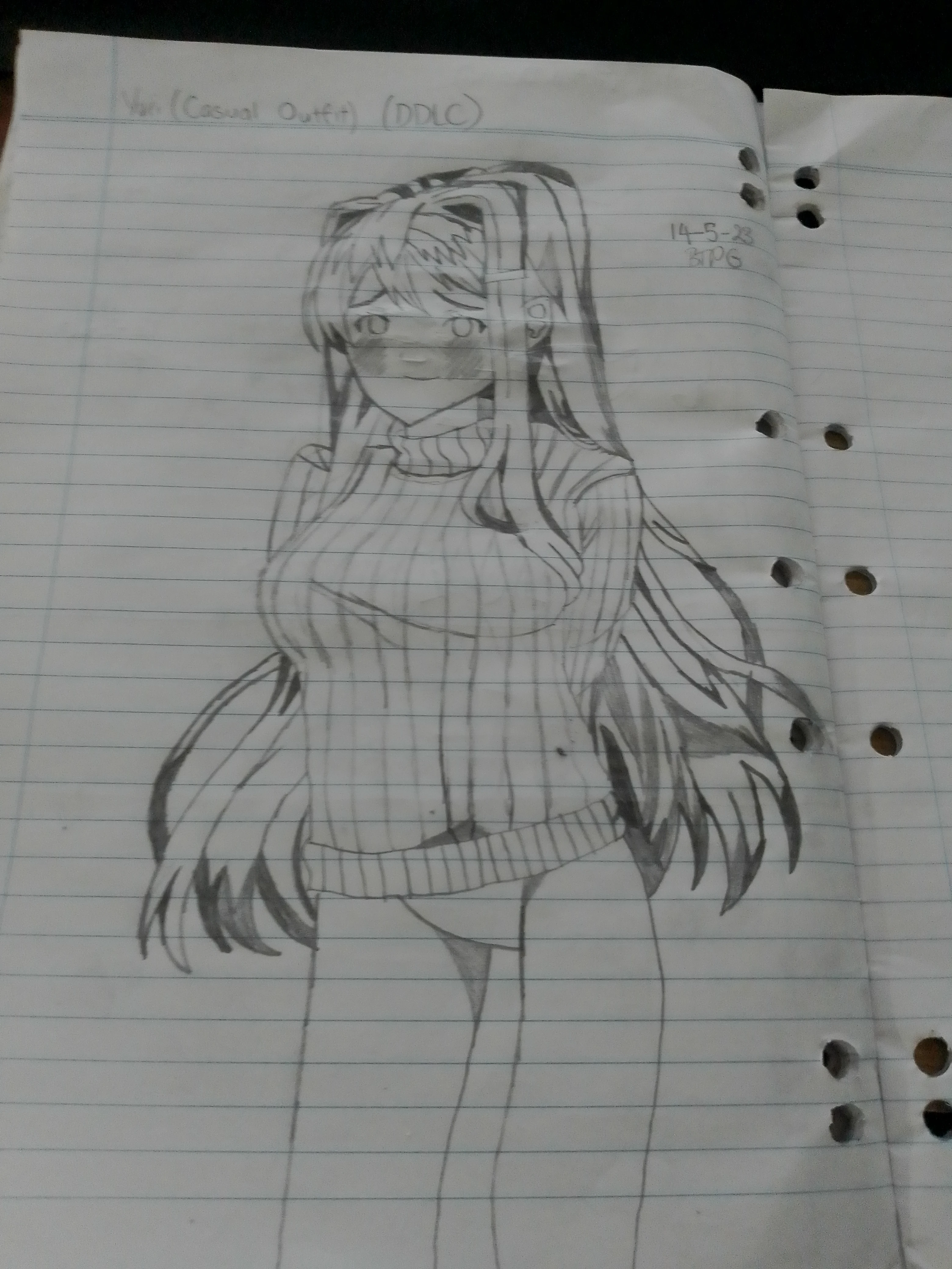 Haven't even drew Dokis in 3 months, so here's a new doki drawing after ...
