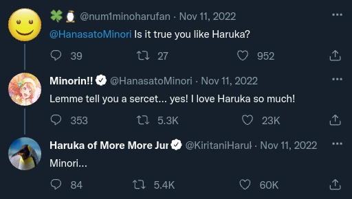 if minoharu had twitter | Fandom